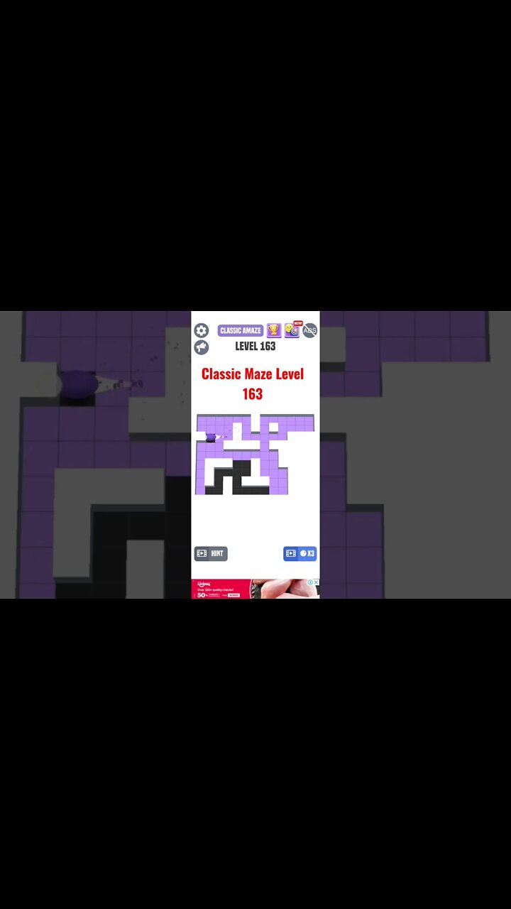 Classic Maze Game Level 163. #shorts
