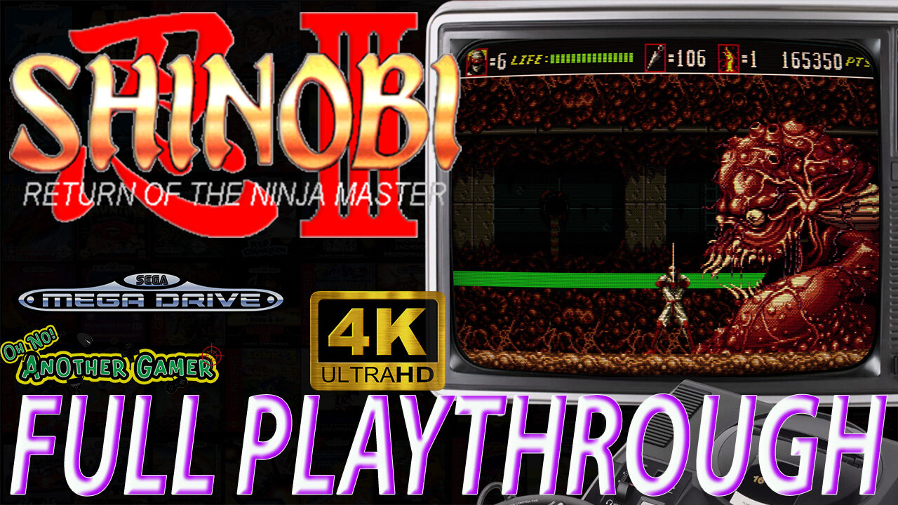 Shinobi 3 (1993) [Sega Mega Drive aka Genesis] 🎮🔥 Intro + Gameplay ...