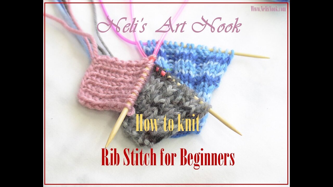 Learn How to knit 1x1, 2x2 & 3x3 RIB stitch for beginners / Continental ...
