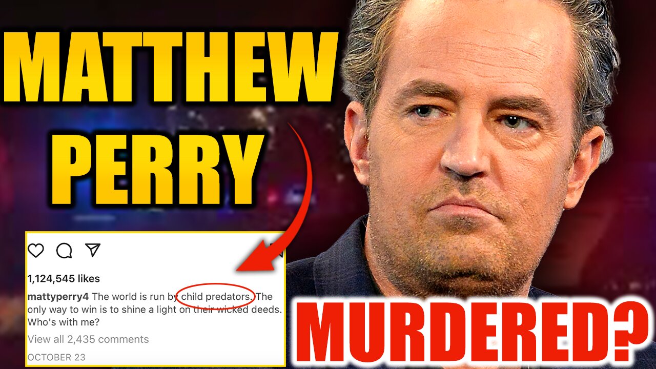 Matthew Perry Vowed To Expose Hollywood Pedophile Ring Before He Was ...