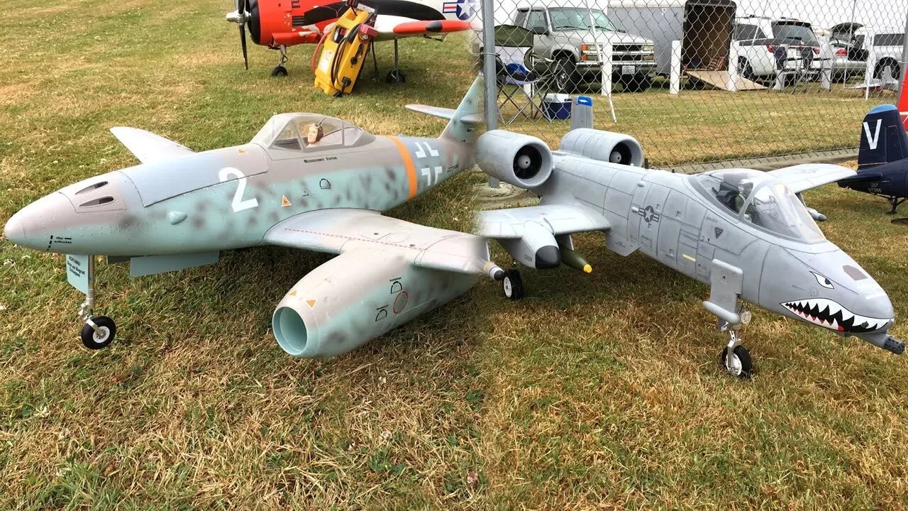 Freewing Messerschmitt Me 262 70mm EDF Jet and Freewing A-10 ...