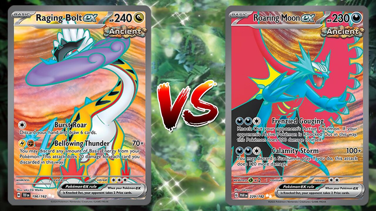 Pokemon TCG Live Raging Bolt EX Ogerpon EX VS Roaring Moon EX!!
