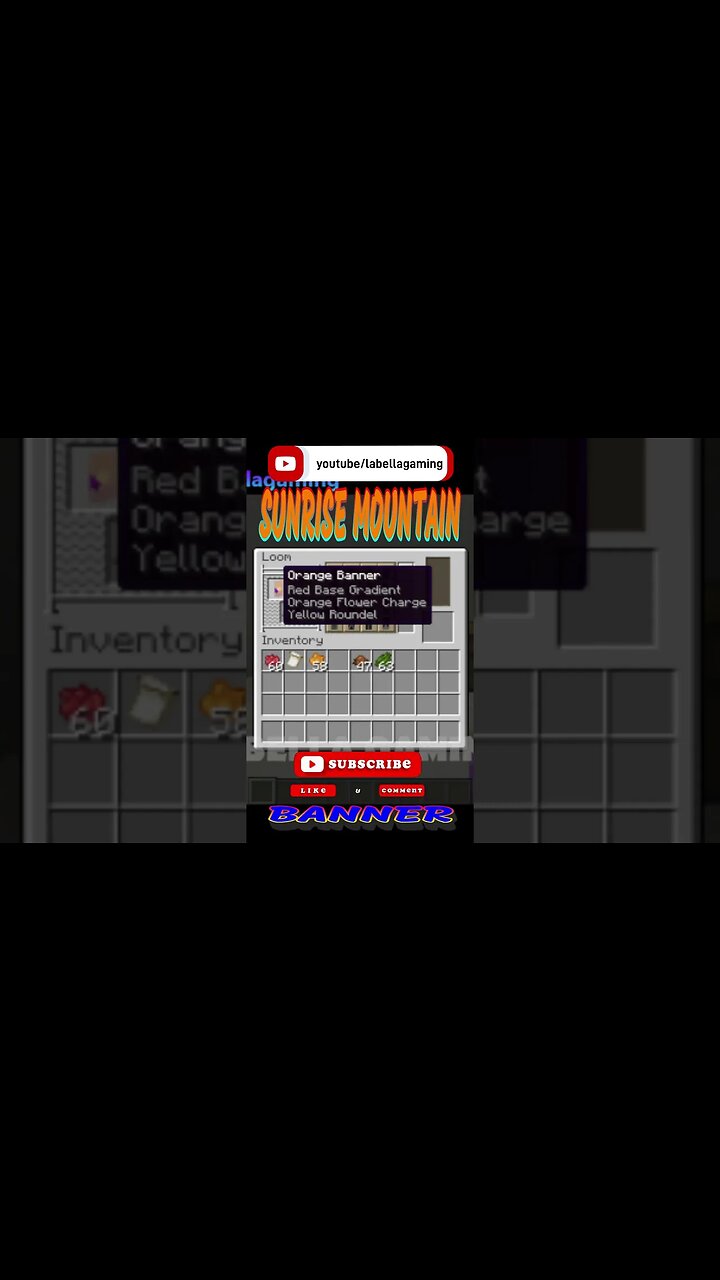 Sunrise Mountain Banner | Minecraft