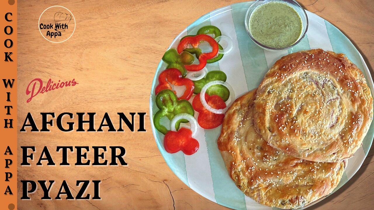 Afghani Fateer Pyazi | Fateer-e Pyazi | Afghan Onion Flatbread | Onion ...