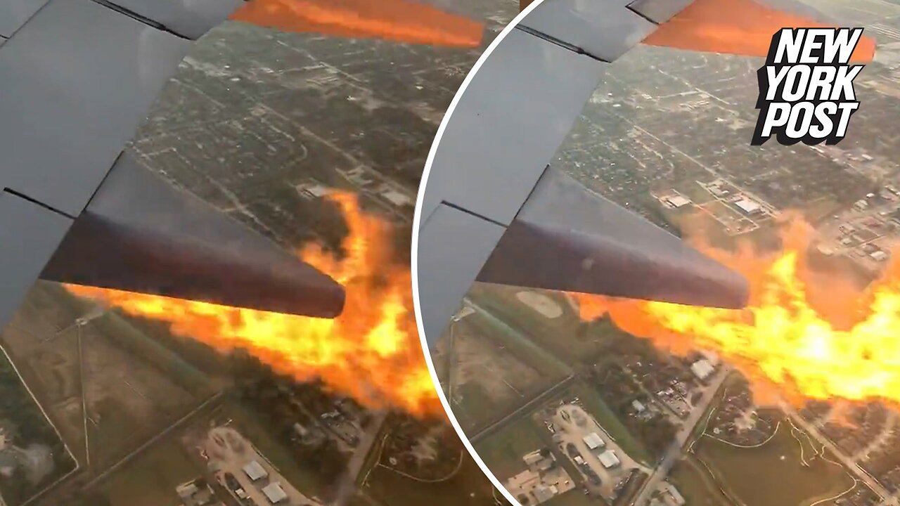 Flames shoot out of Southwest Airlines plane en route to Cancun: video