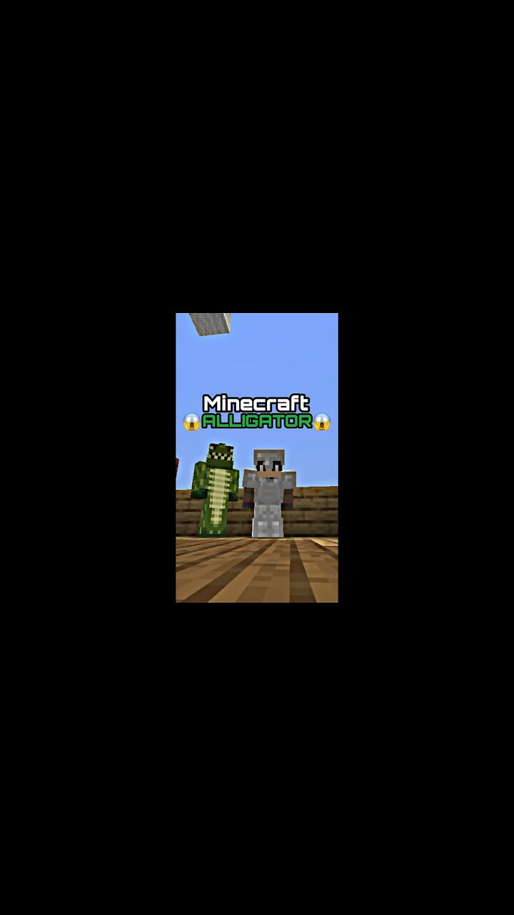 I made friends with a ALLIGATOR on Minecraft!!