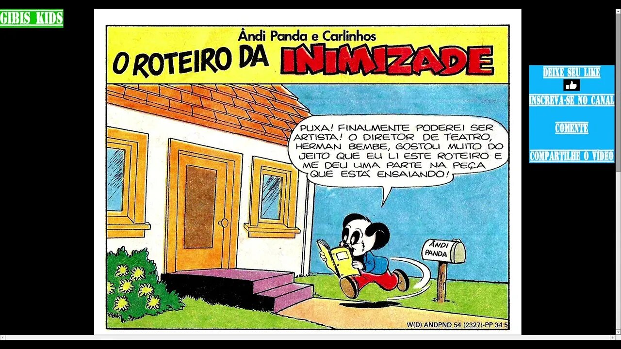 Pica Pau Ândi Panda E Carlinhos Roteiro Da Inimizade [Pause o Vídeo ...