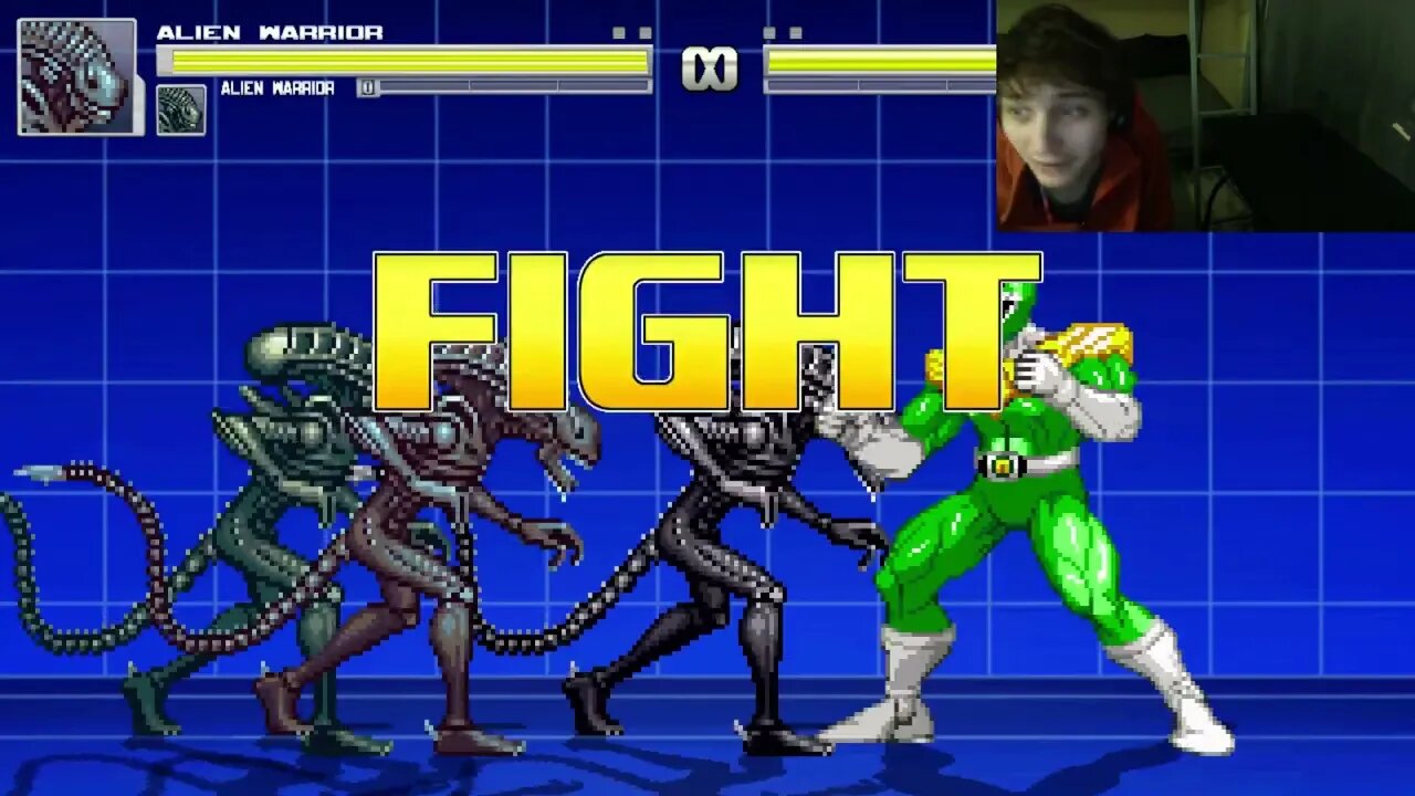 Aliens Xenomorph Warriors VS Green Ranger From The Mighty Morphin Power ...