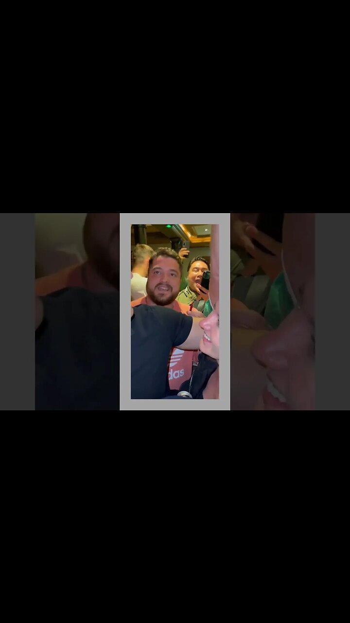 Conor McGregor flashes the UFC title belt. #short