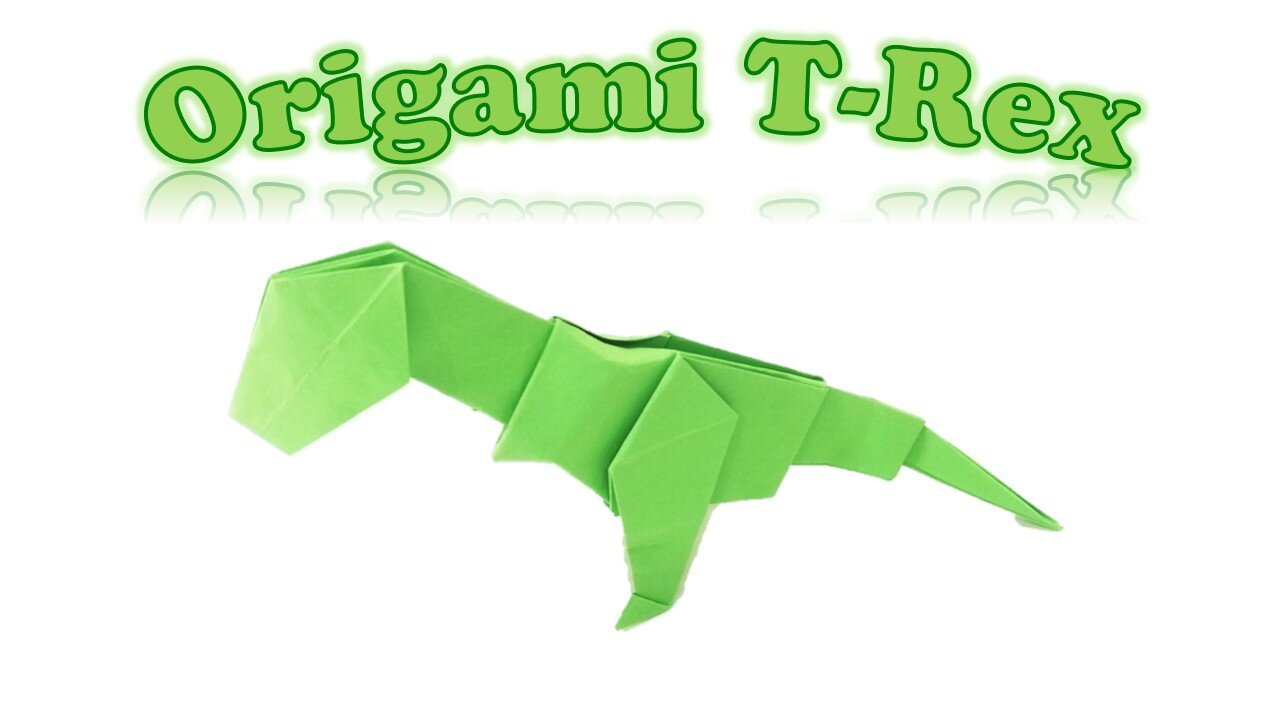 How To Make Origami T Rex Designed By Jo Nakashima