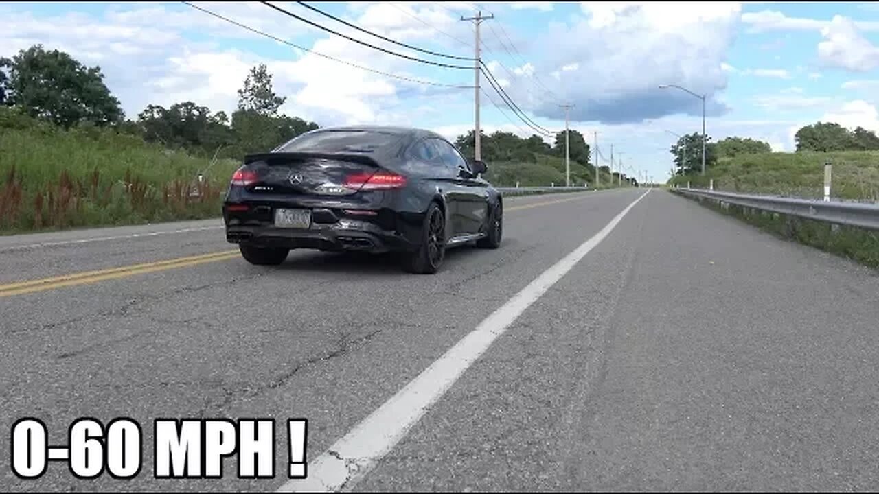 First Launch Control in the Mercedes AMG C63s AND 0-60 MPH ! How quick ...