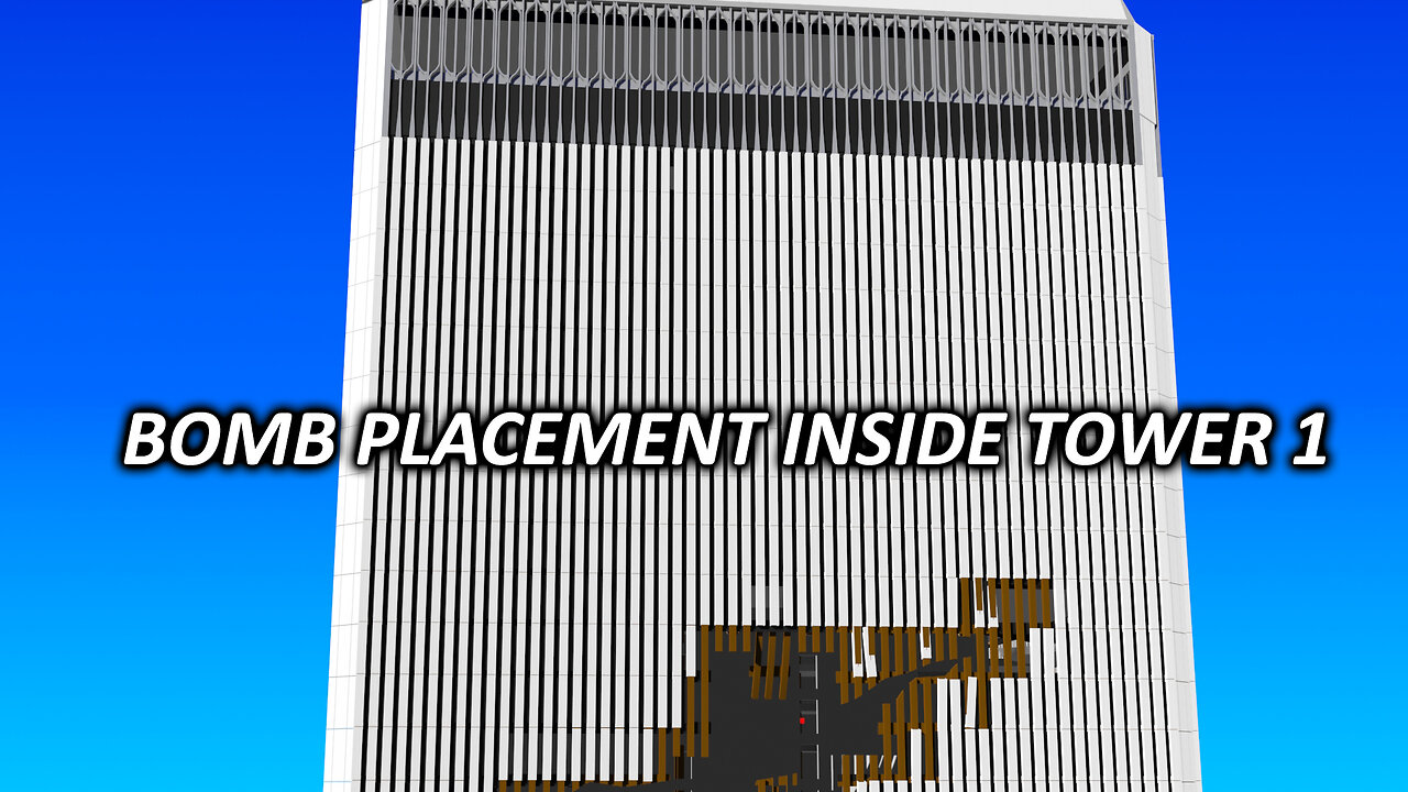 Tower 1 in 3D showing the BOMB Placement