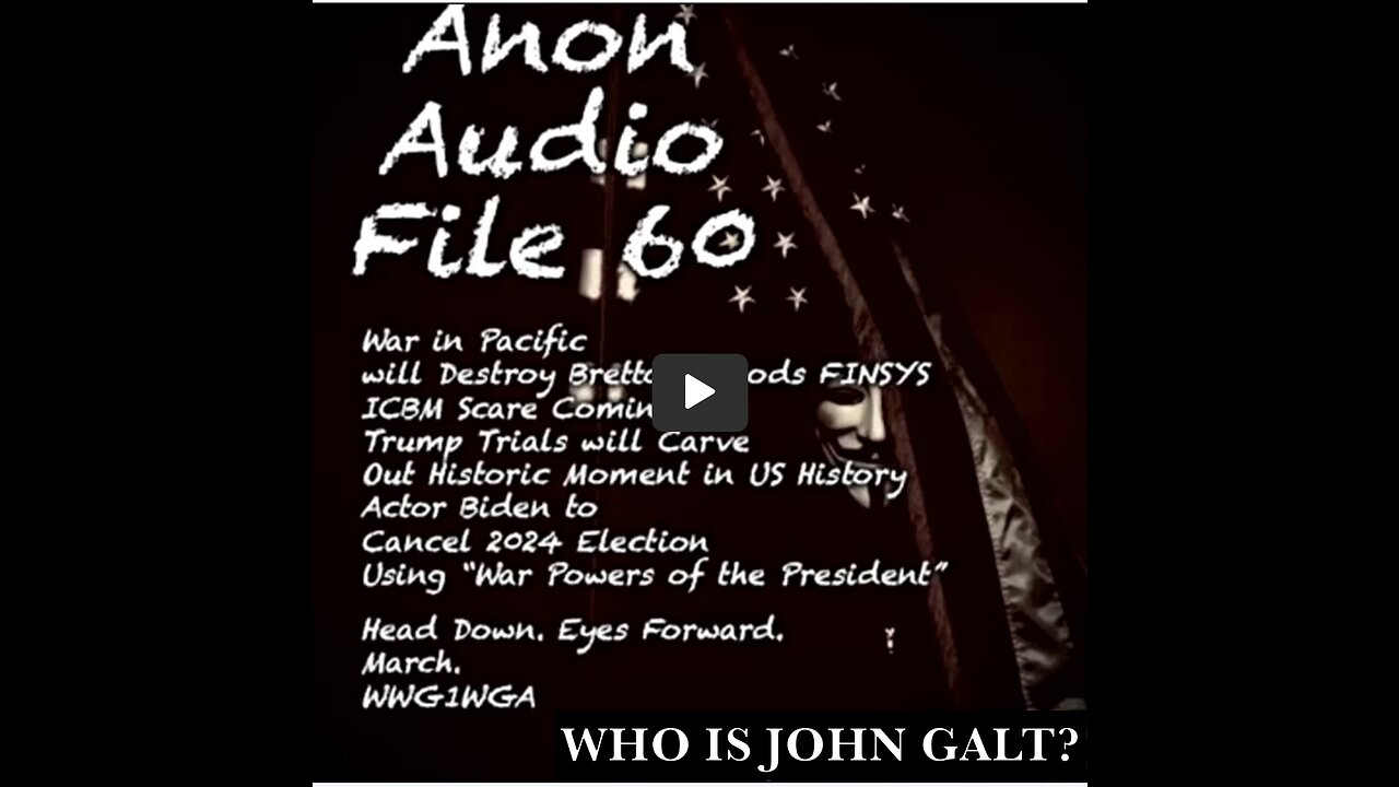 SGANON W/US_COG Ops Will Destroy Petrodollar | "Biden" 2 Cancel 2024 US ...
