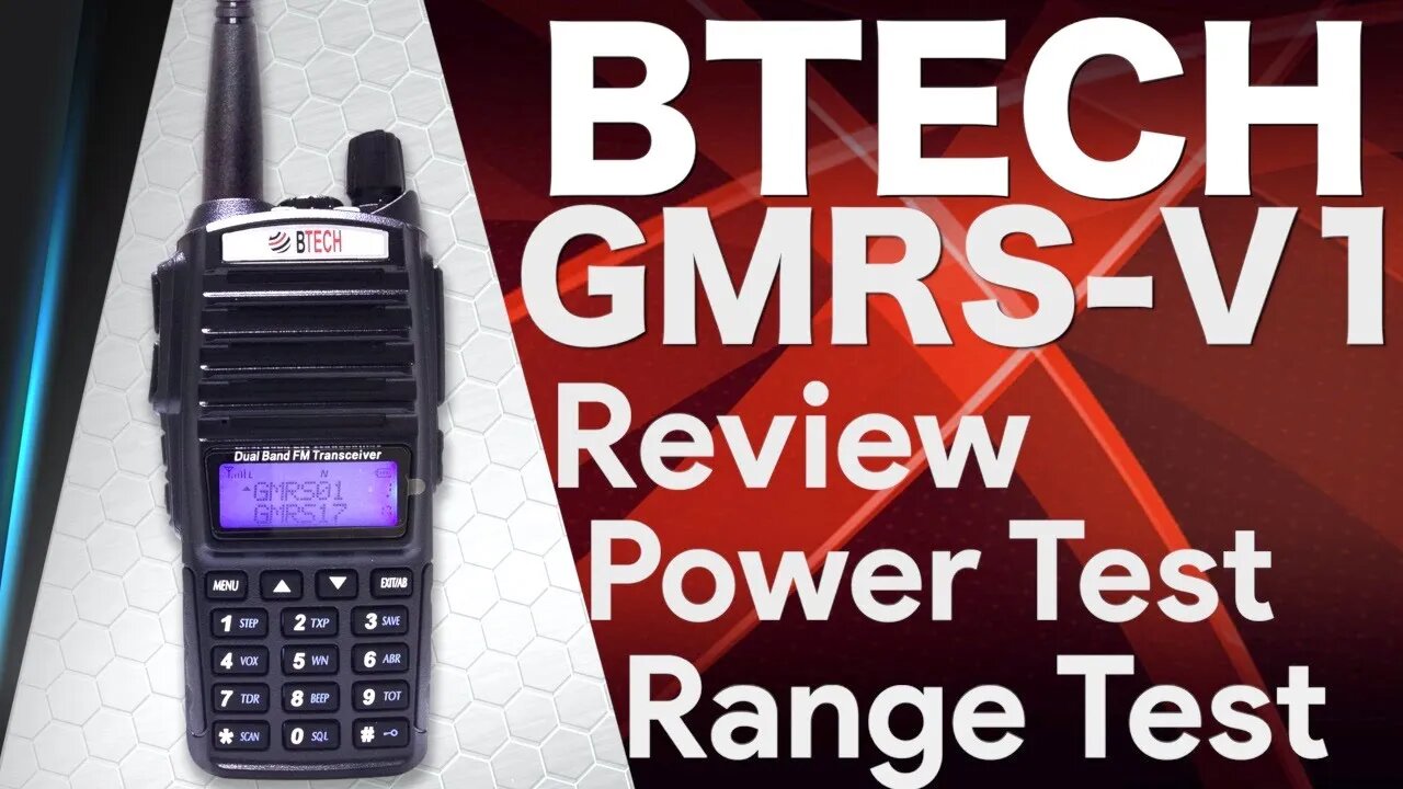 BTech GMRS-V1 Review, Power Output and Range Test - GMRS Repeater ...
