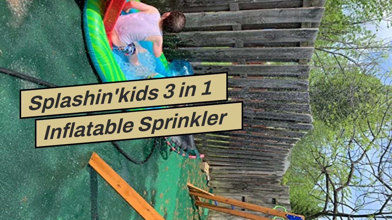 Splashin'kids 3 in 1 Inflatable Sprinkler Pool for Kids, Baby Pool ...