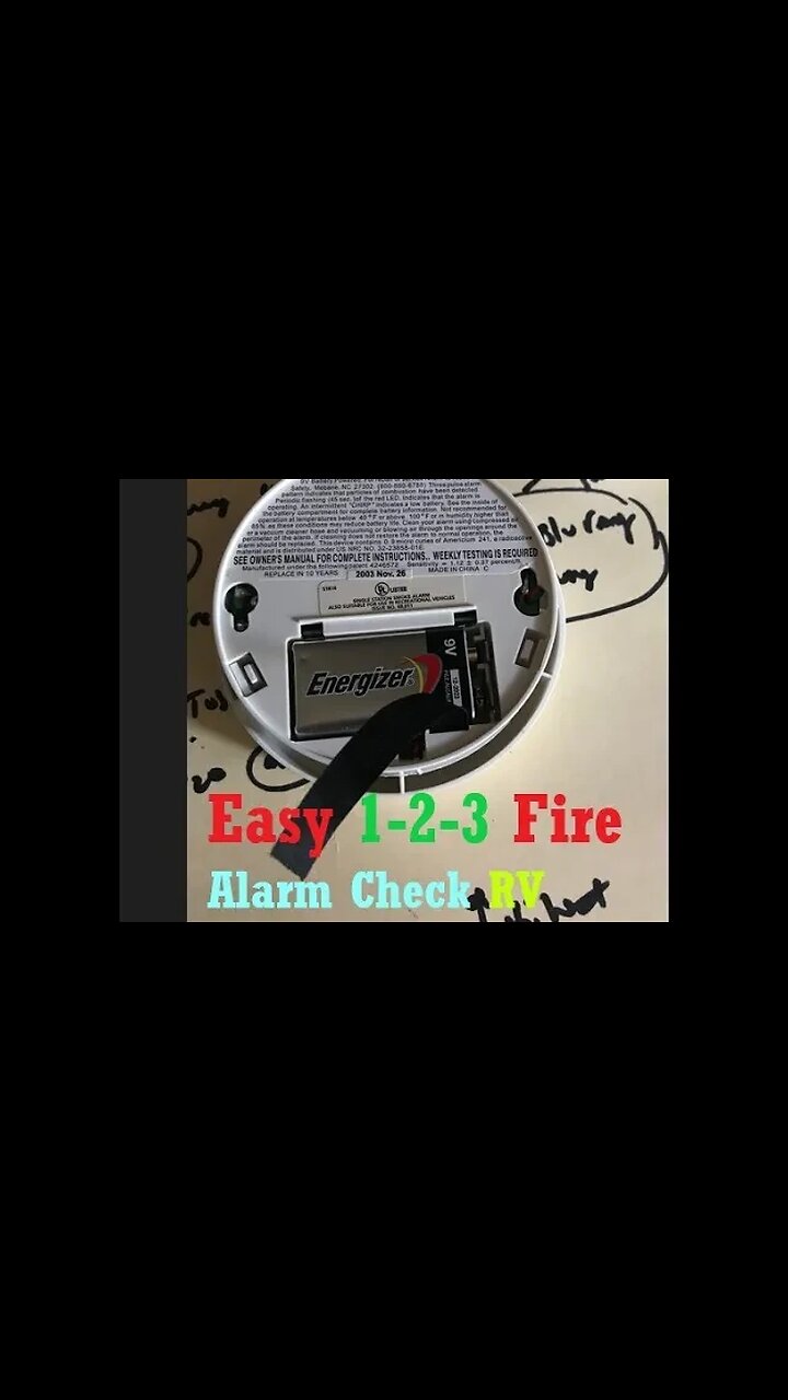 Fire Alarm Test | RV Life | Kidde Fire Sentry 0914 | How to Check 1-2-3 ...