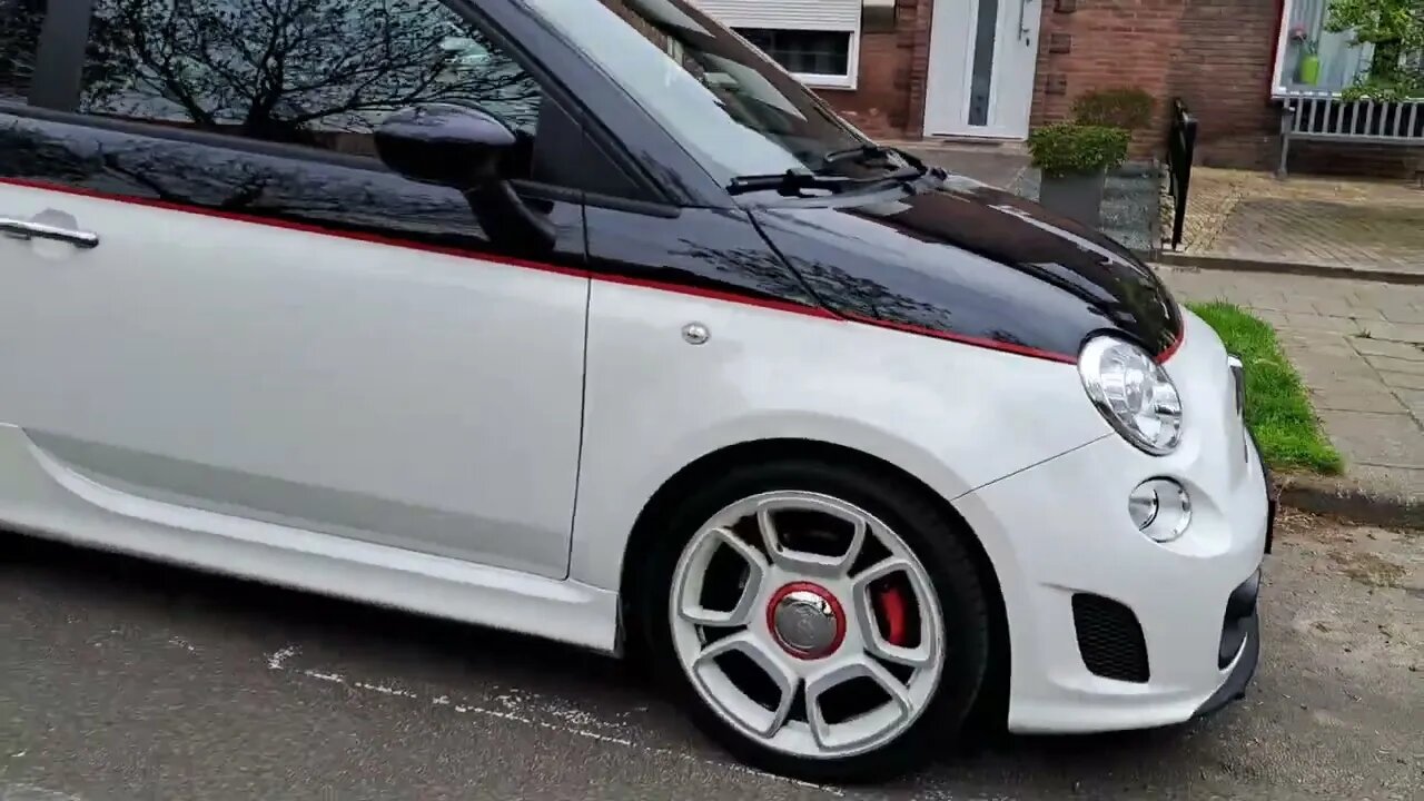 Abarth 595C MTA Turismo MTA on 30 mm f/r lowering springs: stance and experience with stock bilstein
