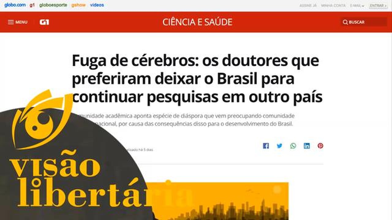 Fuga de cérebros: uma consequência da improdutividade brasileira e de ...