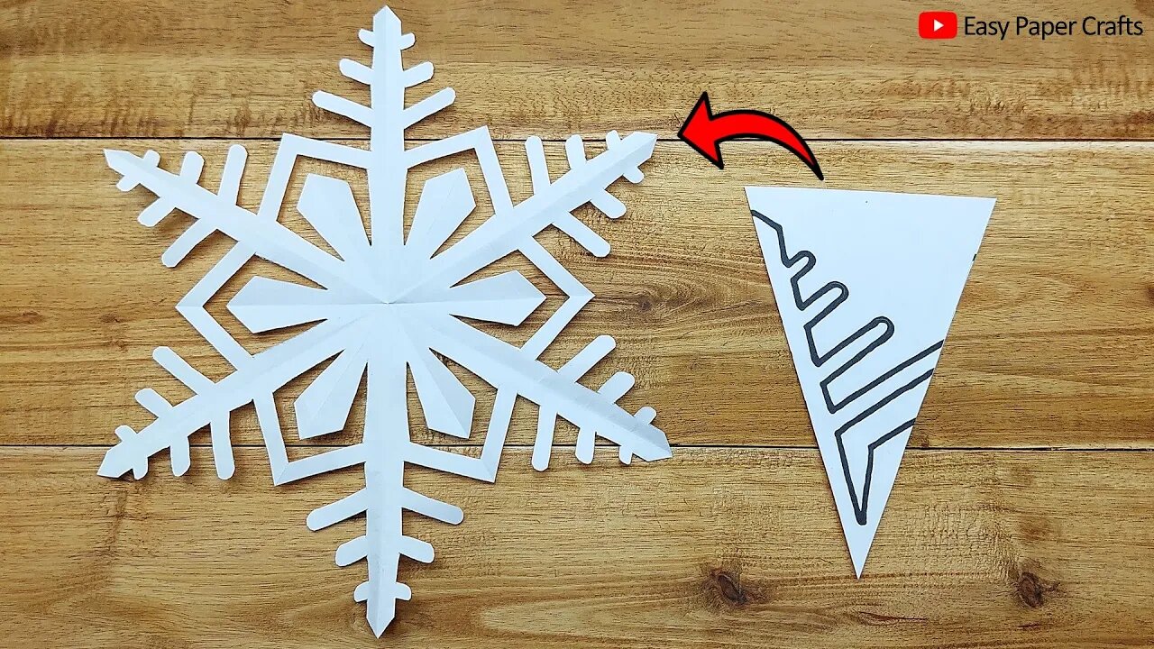 Paper Cutting Snowflake Design ️ How to Make Snowflake Out of Paper 🎄 ...