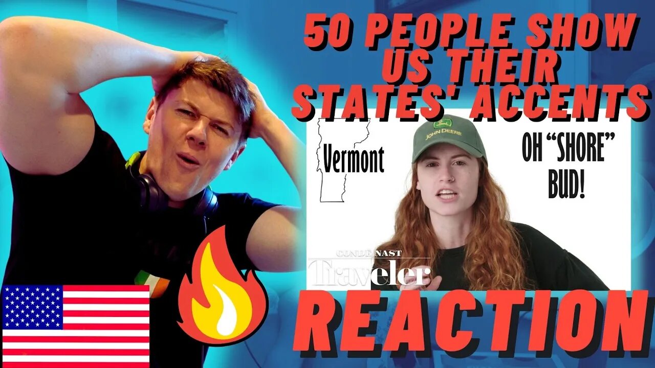 IRISH GUY REACTS To 50 People Show Us Their States' Accents For The ...