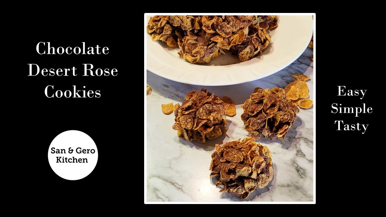 How To Make Delicious Chocolate Desert Rose Cookies