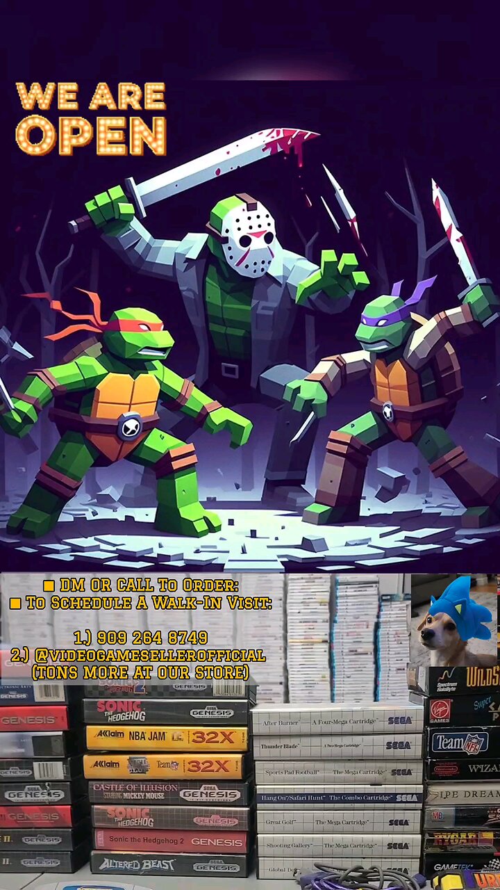 TMNT Vs. Jason Voorhees (N64 Style) ⚔️ Open Sign: 5/10/24