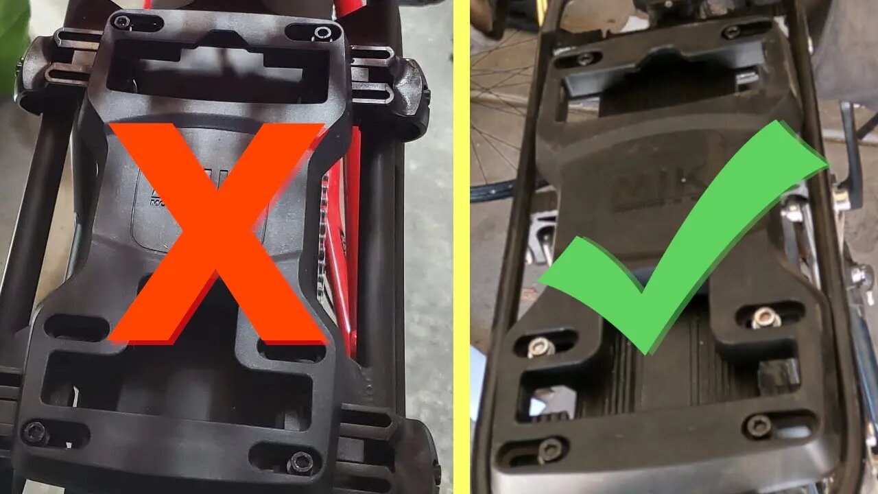Better Way to Install Bike Mik Carrier Plate Rack Adapter