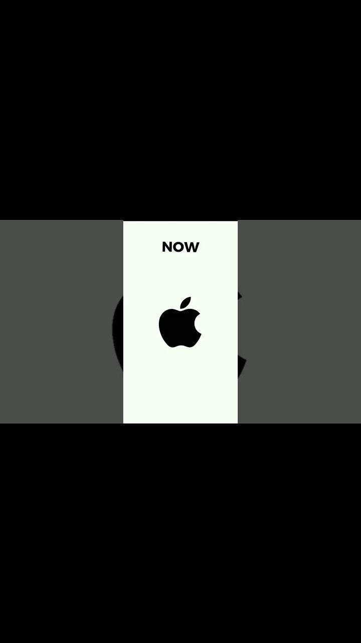 Apple — First Logo vs Current Logo #Apple #Logo