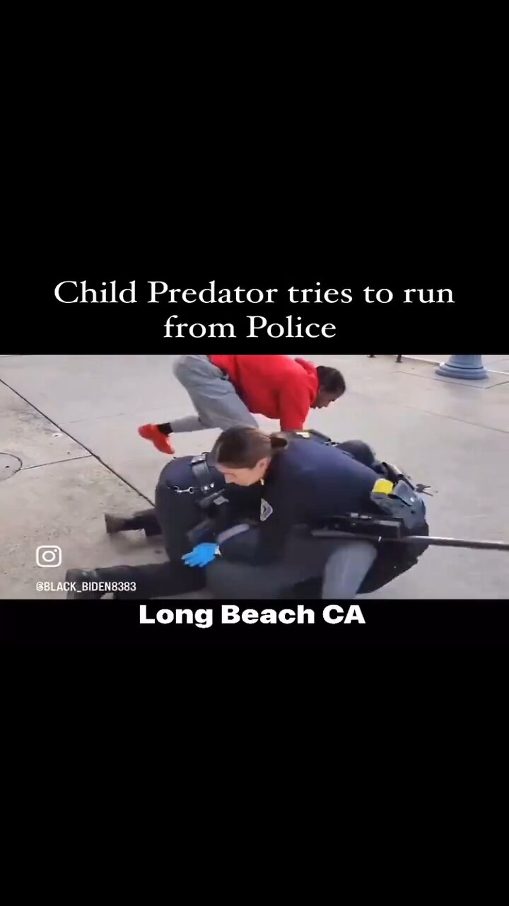 Child predator tries to escape from police in Long Beach Ca