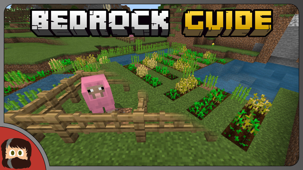 How to FARM Food | Bedrock Guide EP 02 | Survival Tutorial Lets Play ...