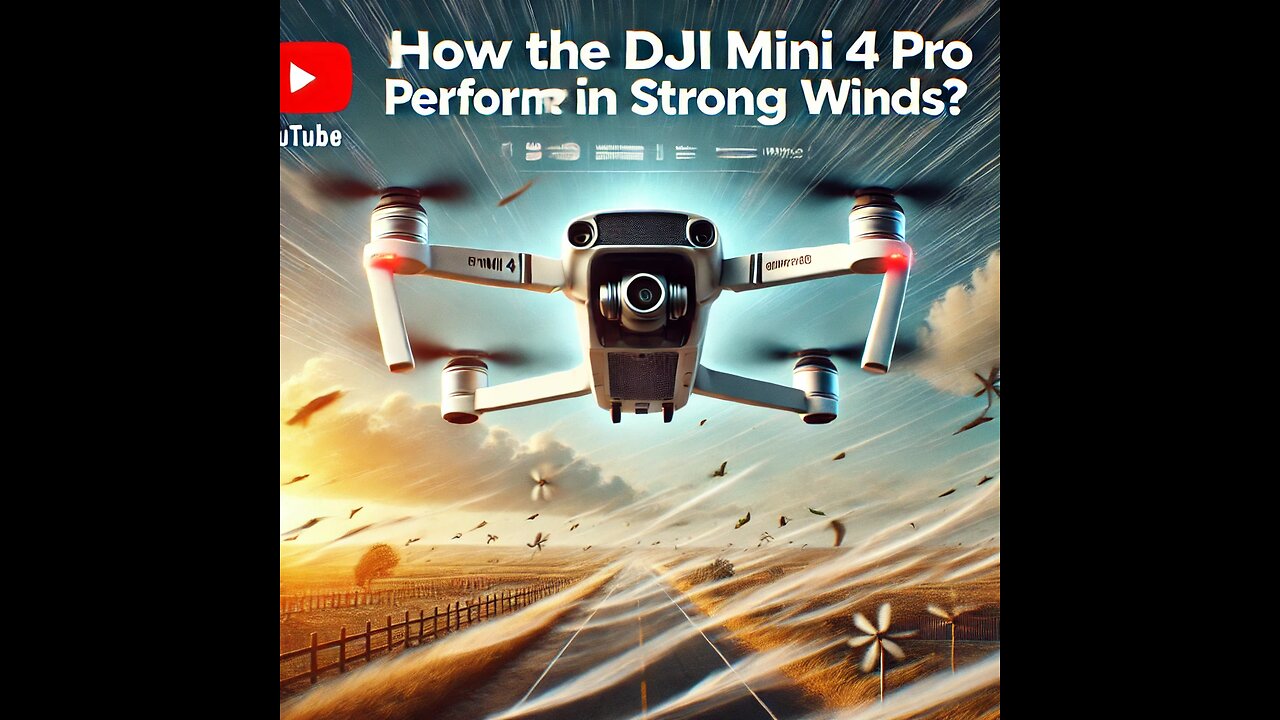 How does the DJI Mini 4 Pro drone perform in strong and gusty winds?
