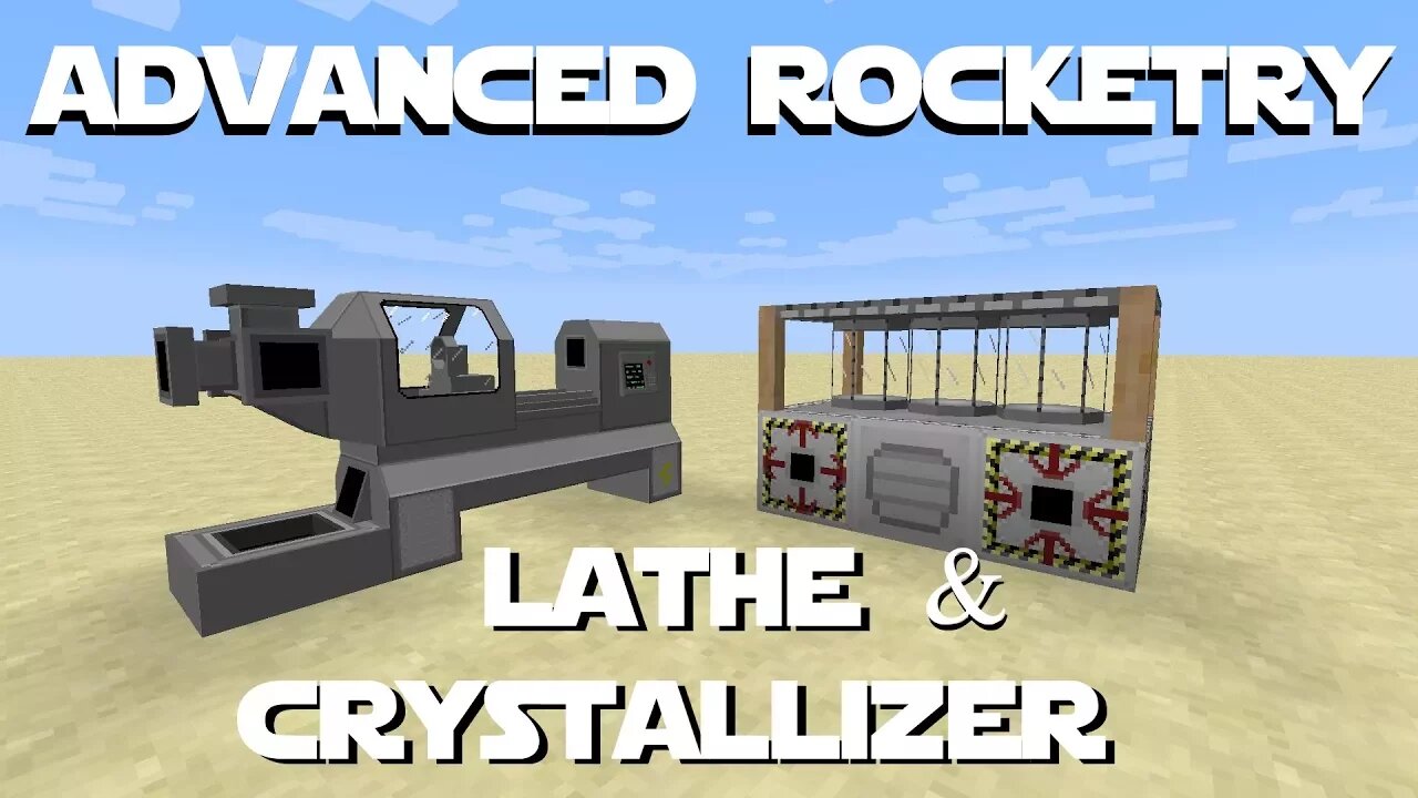 Advanced Rocketry Tutorial Part 3 - Lathe and Crystallizer. Making Rods And Dilithium Crystals