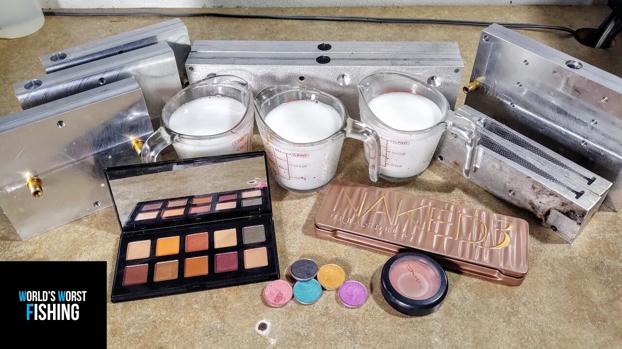 Will My Wife's MAKEUP/COSMETICS Make Soft Plastic Lures??? Making ...