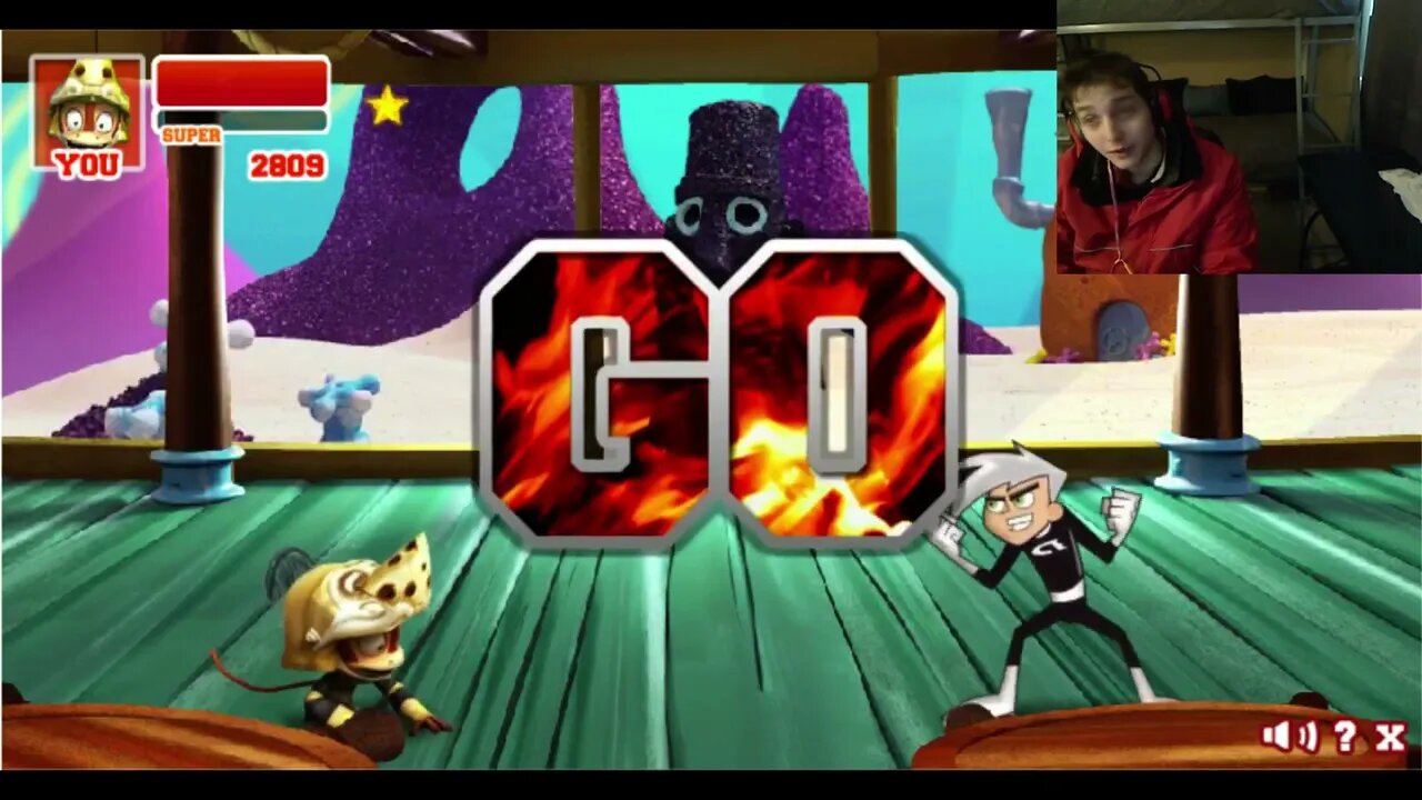 Danny Phantom VS Monkey In A Nickelodeon Super Brawl 2 Battle With Live ...