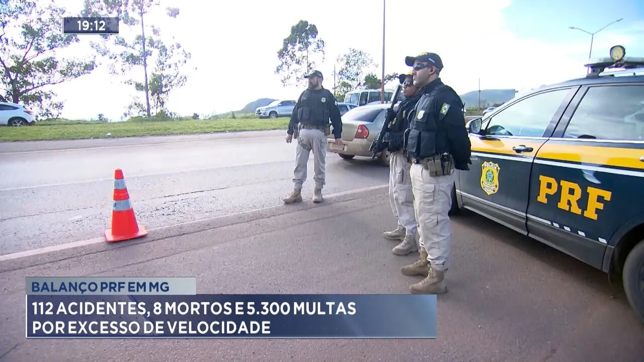 Balanço PRF em MG: 112 Acidentes, 8 Mortos e 5.300 Multas por Excesso ...