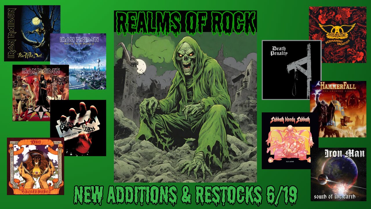 Realms Of Rock - New Additions & Restocks 6/19/24 - Iron Maiden, Black ...