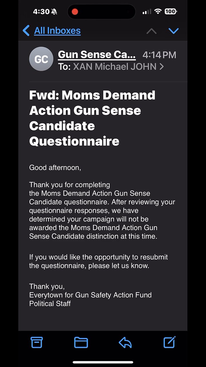 Xan John Responds to liberal Gun Questionnaire