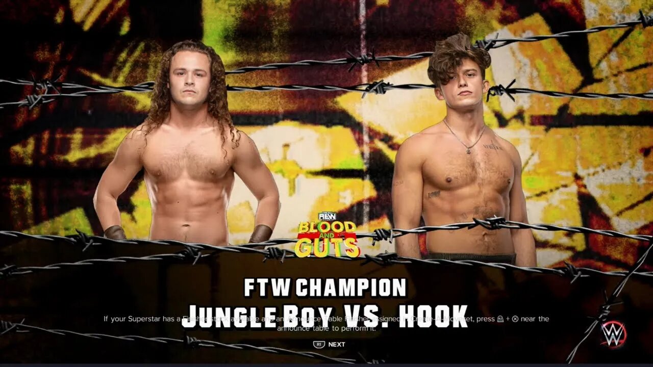 AEW Blood and Guts 2023 AEW Dynamite Hook vs Jungle Boy Jack Perry for ...