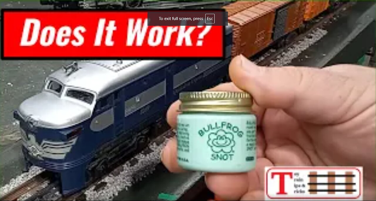 How To Improve Locomotive Traction - Bullfrog Snot?