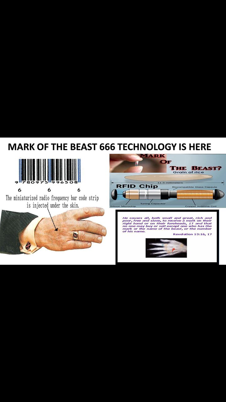 TRENDY LOOKING TIK TOK VIDEO ADVERTISING MARK OF THE BEAST 666 CHIP