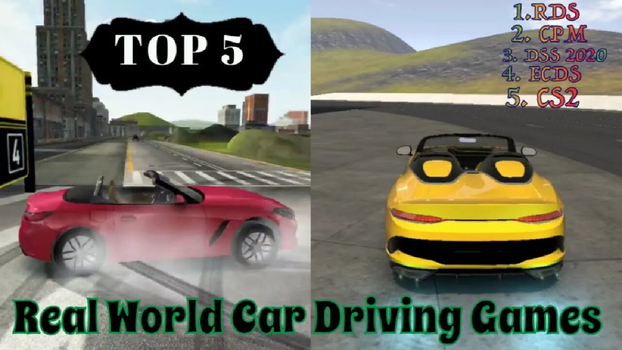 Top 5 Realistic Car Driving Games For Android Ios Gameplay | Real World ...