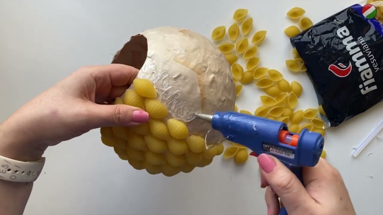 Wow! Transform Paper & Pasta into a Decorative Flowerpot 🌼You'll Never ...