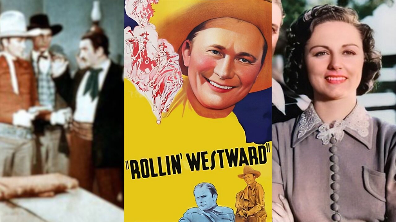 ROLLIN' WESTWARD (1939) Tex Ritter, Dorothy Fay & Horace Murphy ...