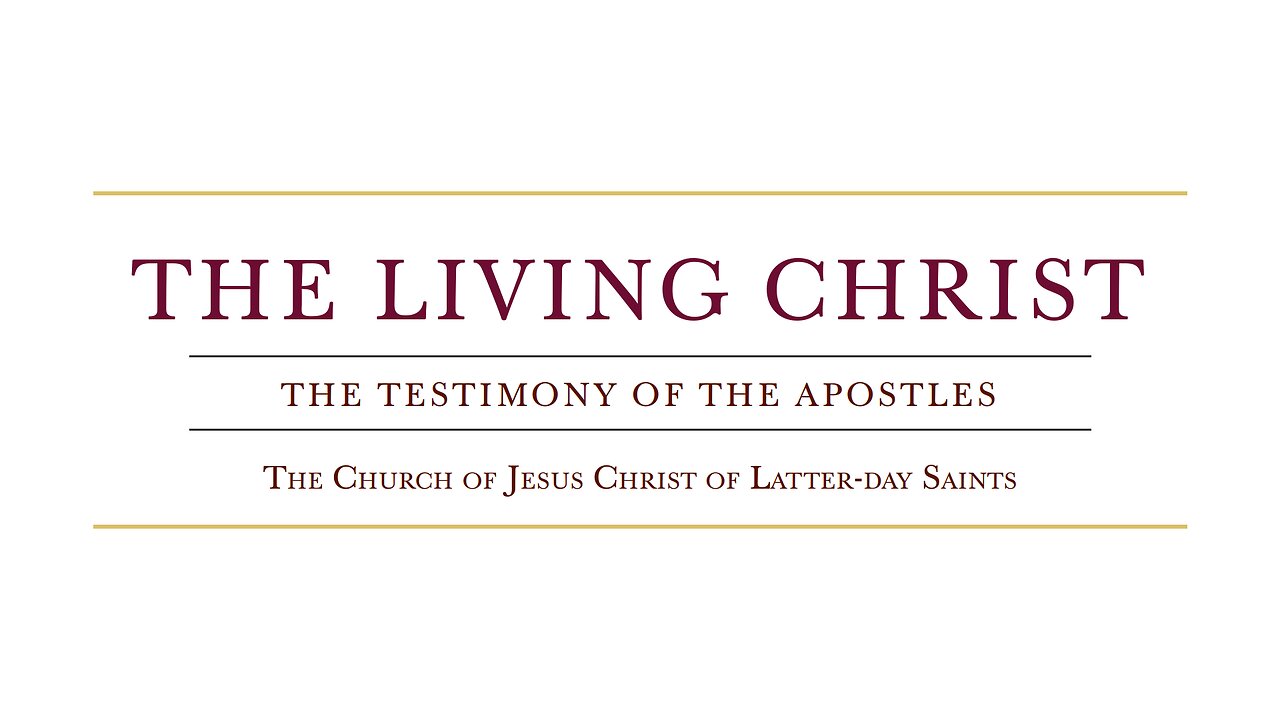 The Living Christ | The Testimony of the Apostles | The Church of Jesus ...