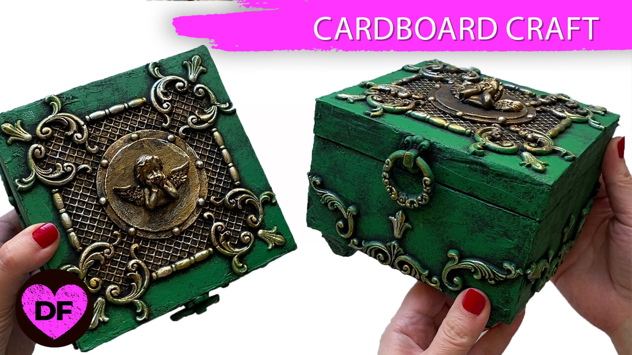 DIY 🥰 The Idea of a beautiful Cardboard Box made by hand | Cardboard craft