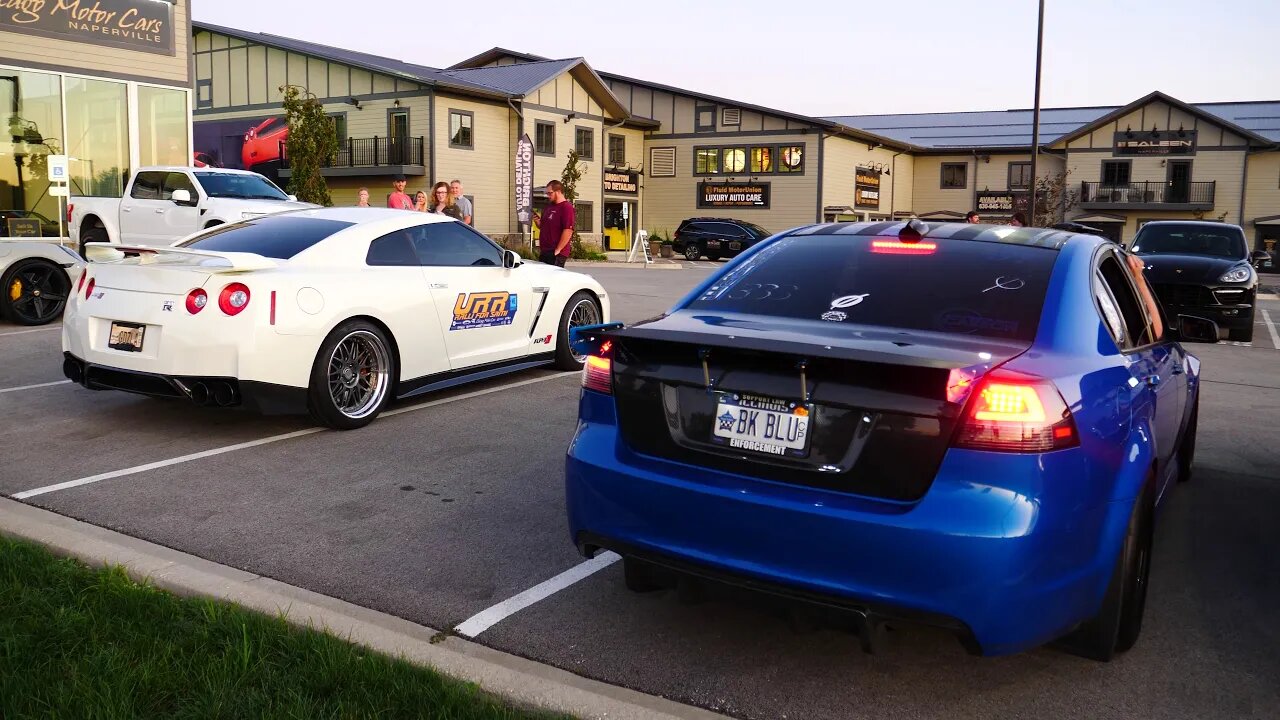 Massive Cammed LS3 Pontiac G8 GXP Drag Car Leaving Car Meet in ...