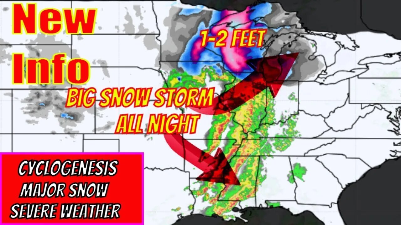 Huge Storm Today Bringing Severe Threats, Potential Blizzards & Feet Of ...