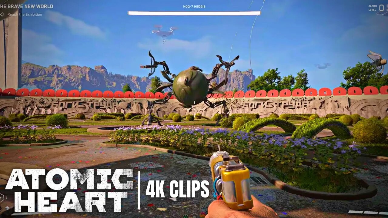 HOG-7 HEDGE BOSS FIGHT (Craziest Boss Fight So Far) | Atomic Heart 4K Clips