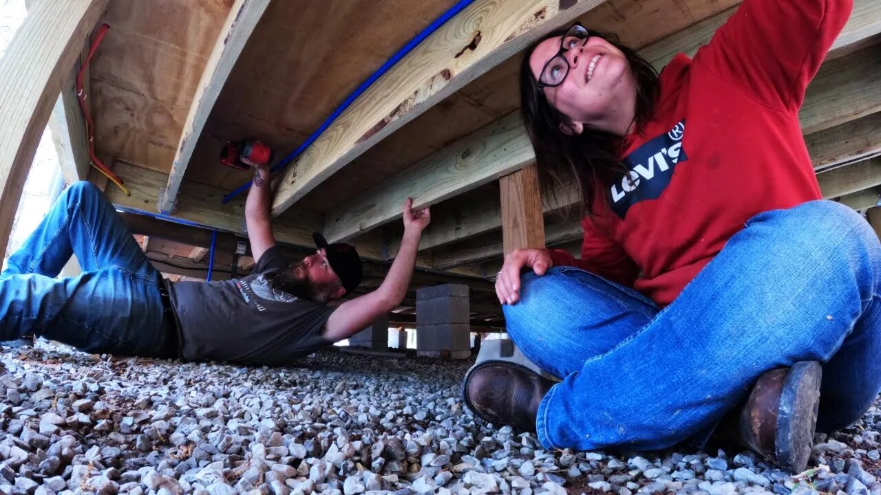 First Official Crimp Job + PEX + Garden Update | DIY Deck | Couple ...