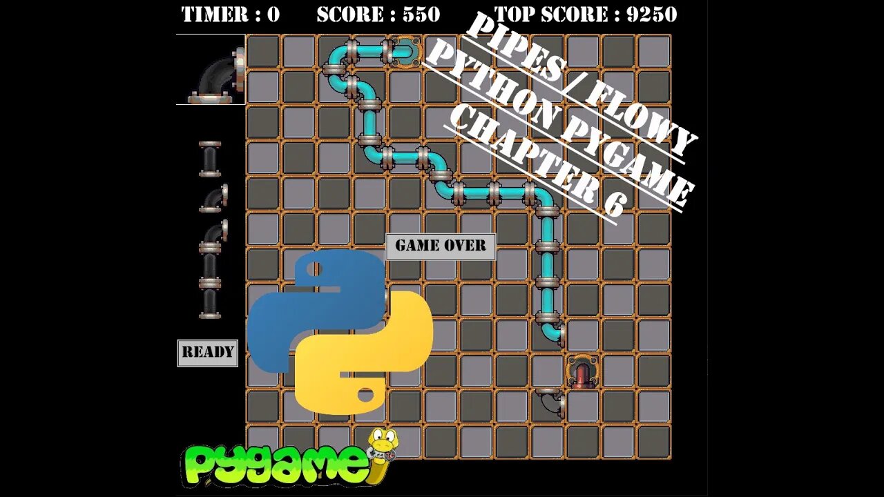 Pipes Flowy Chapter 6 Python Pygame Module Programming Beginners